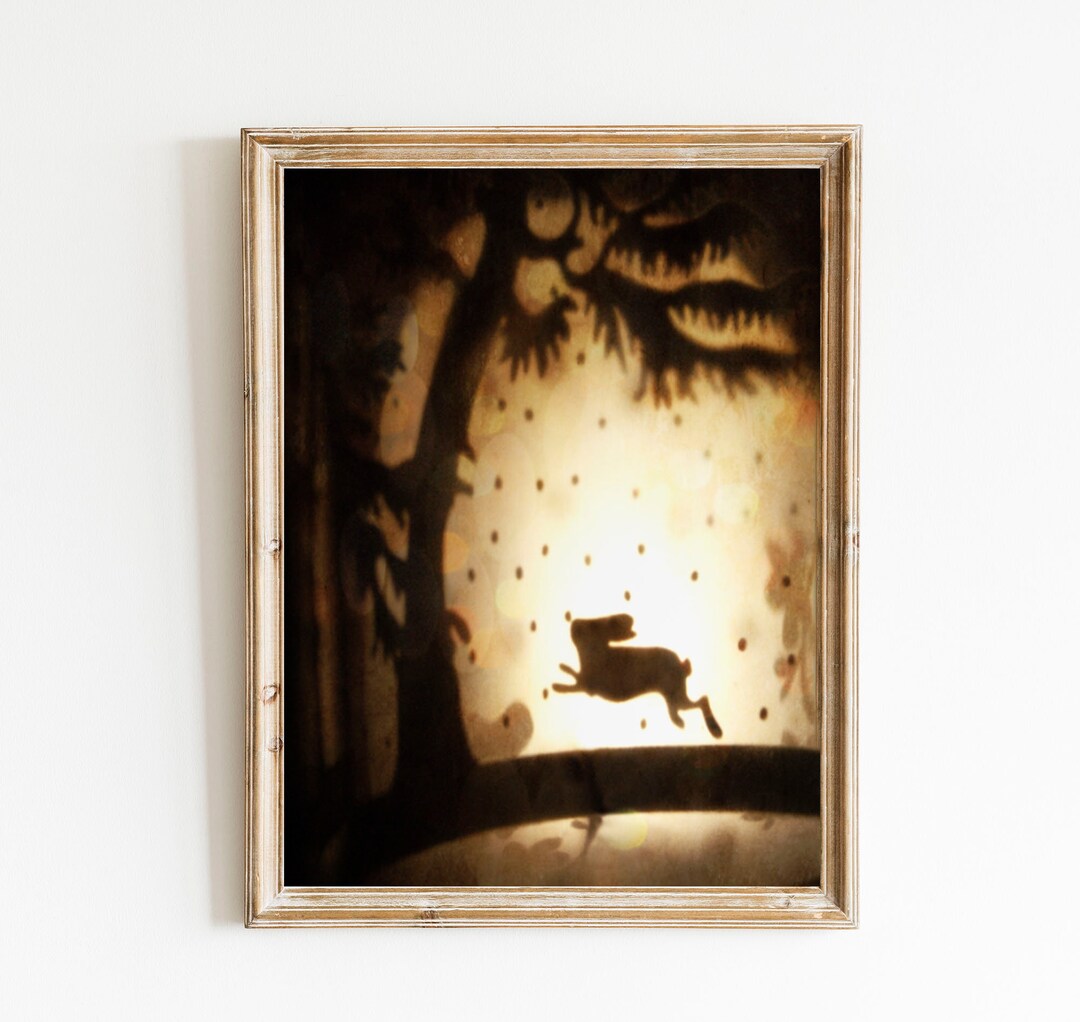 Surreal Rabbit Moon Art Print: Dreamy Woodland Collage - Etsy