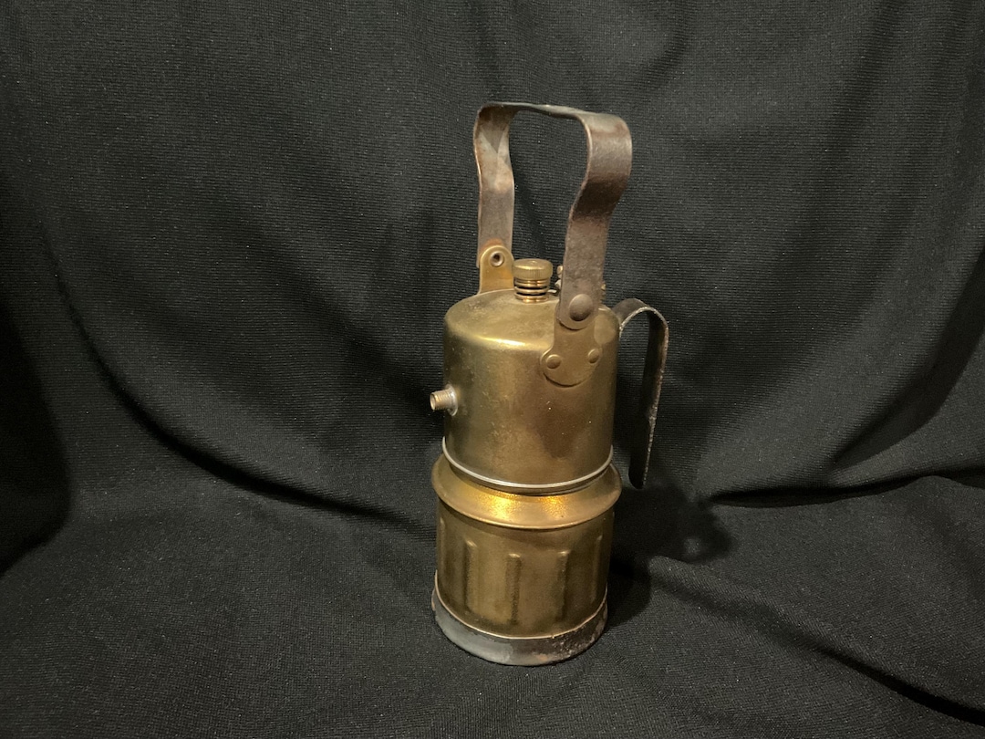 Antique Justrite Carbide Miner’s Lamp - Etsy