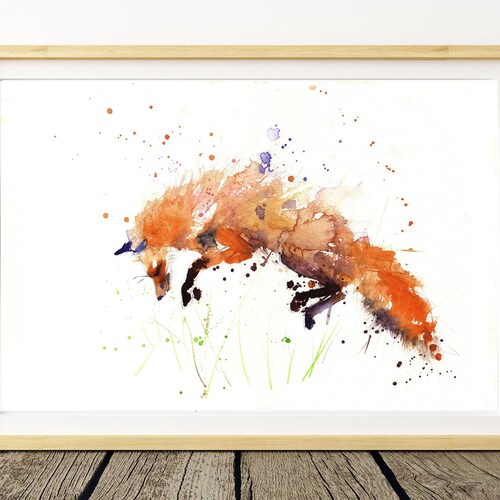 Fox Print LIMITED Edition FOX Ref:1946wall Art Home Decor - Etsy