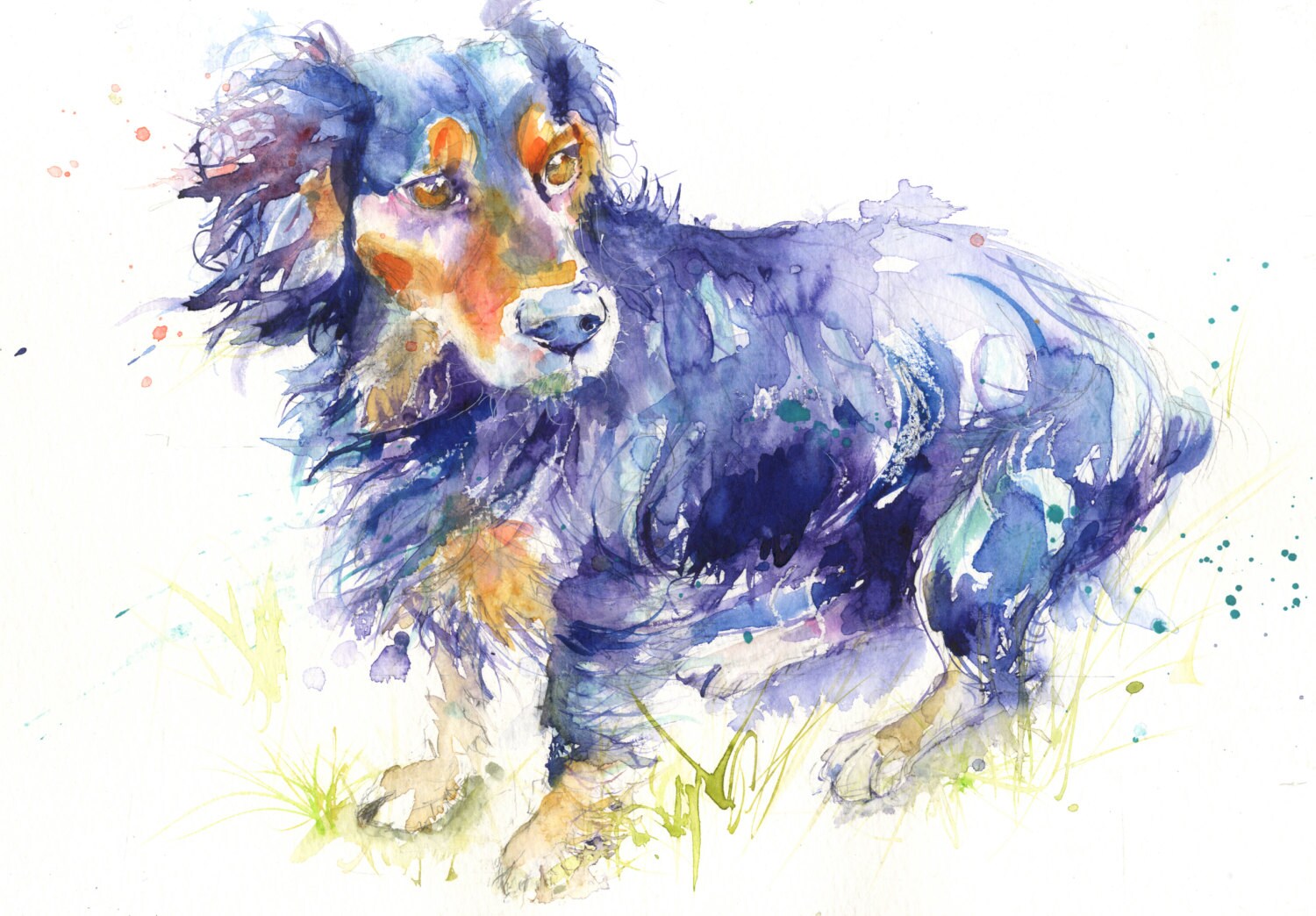 Original Painting, Watercolour Pet Portrait, Animal Art, Commissioned ...