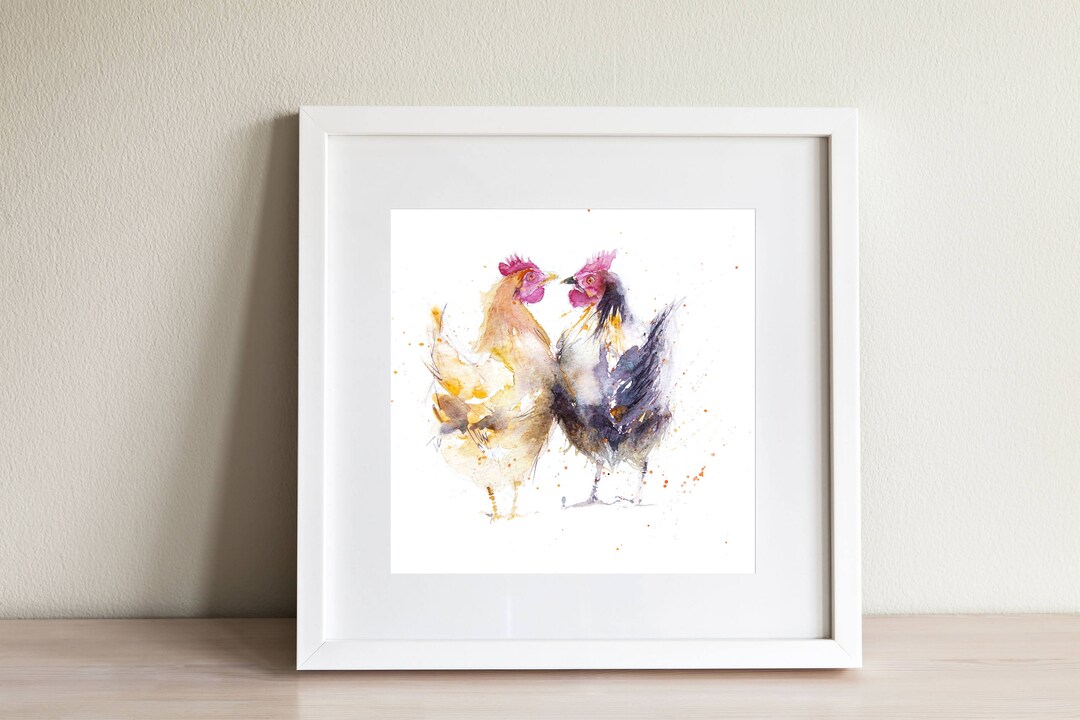 Hen, Chicken Print, From Original Painting, Limited Edition, Wildlife ...