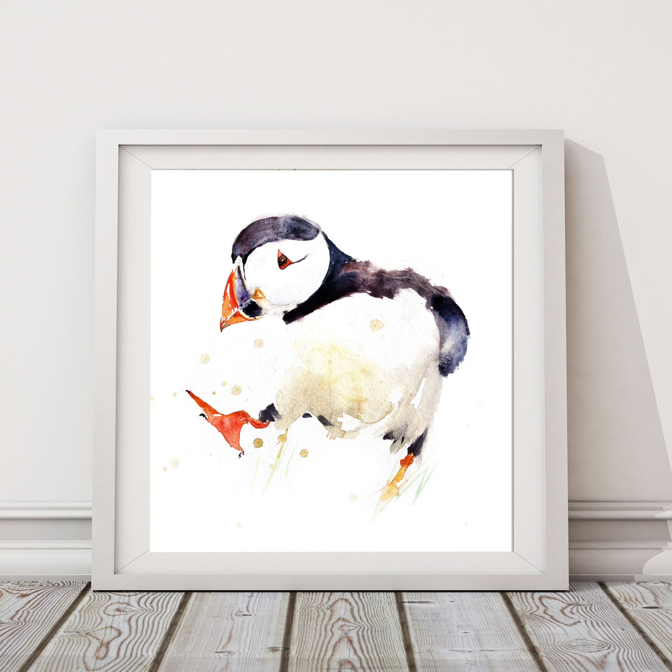 Puffin print PUFFIN 6wall art home decor nursery art | Etsy