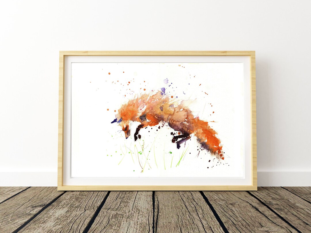 Fox Print, LIMITED Edition FOX 12wall Art, Home Decor, Nursery Art ...