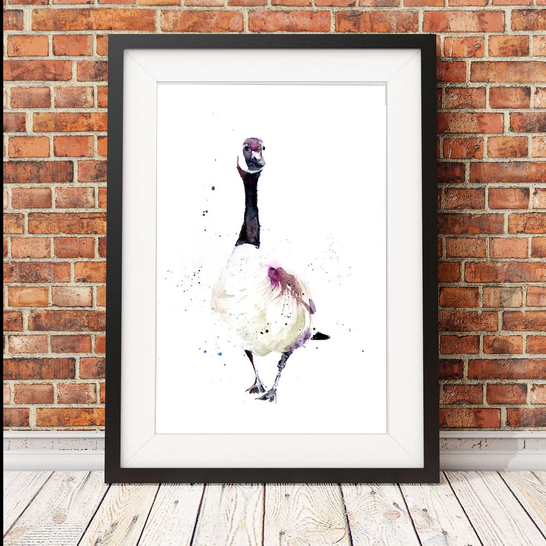 Canada Goose Print: Limited Edition Watercolor Animal Art - Etsy