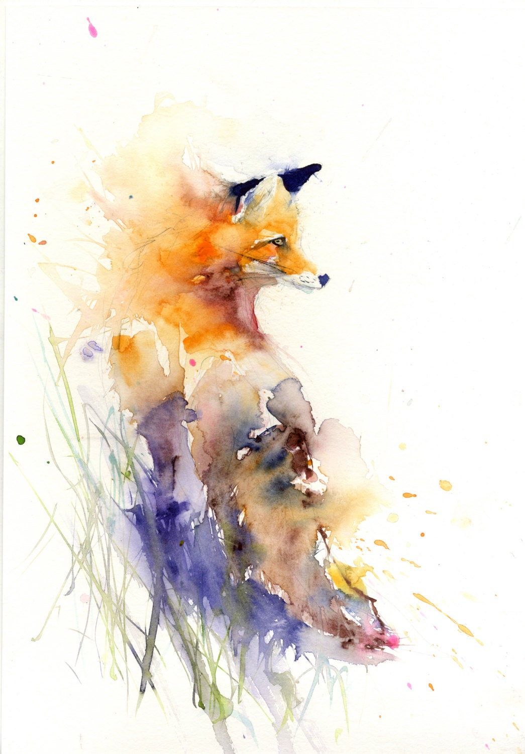 Fox Print LIMITED Edition FOX Ref:1946wall Art Home Decor - Etsy
