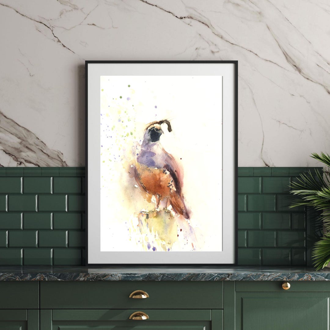 Quail Print, Limited Edition, Quail Wall Art, Home Decor, Nursery Art ...