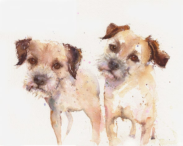 Original Painting, Watercolour Pet Portrait, Animal Art, Commissioned ...
