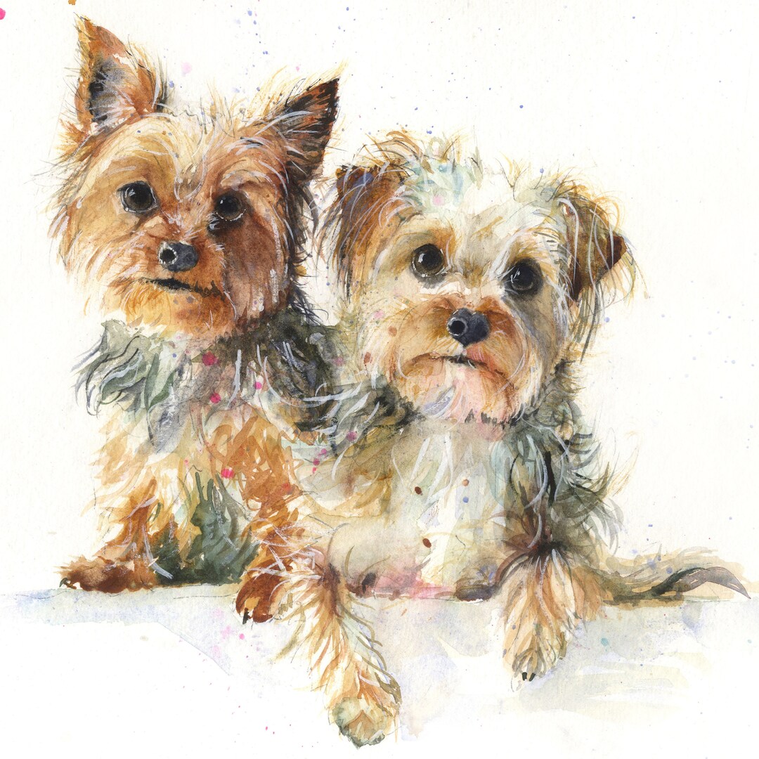 Original Painting, Watercolour Pet Portrait, Animal Art, Commissioned ...