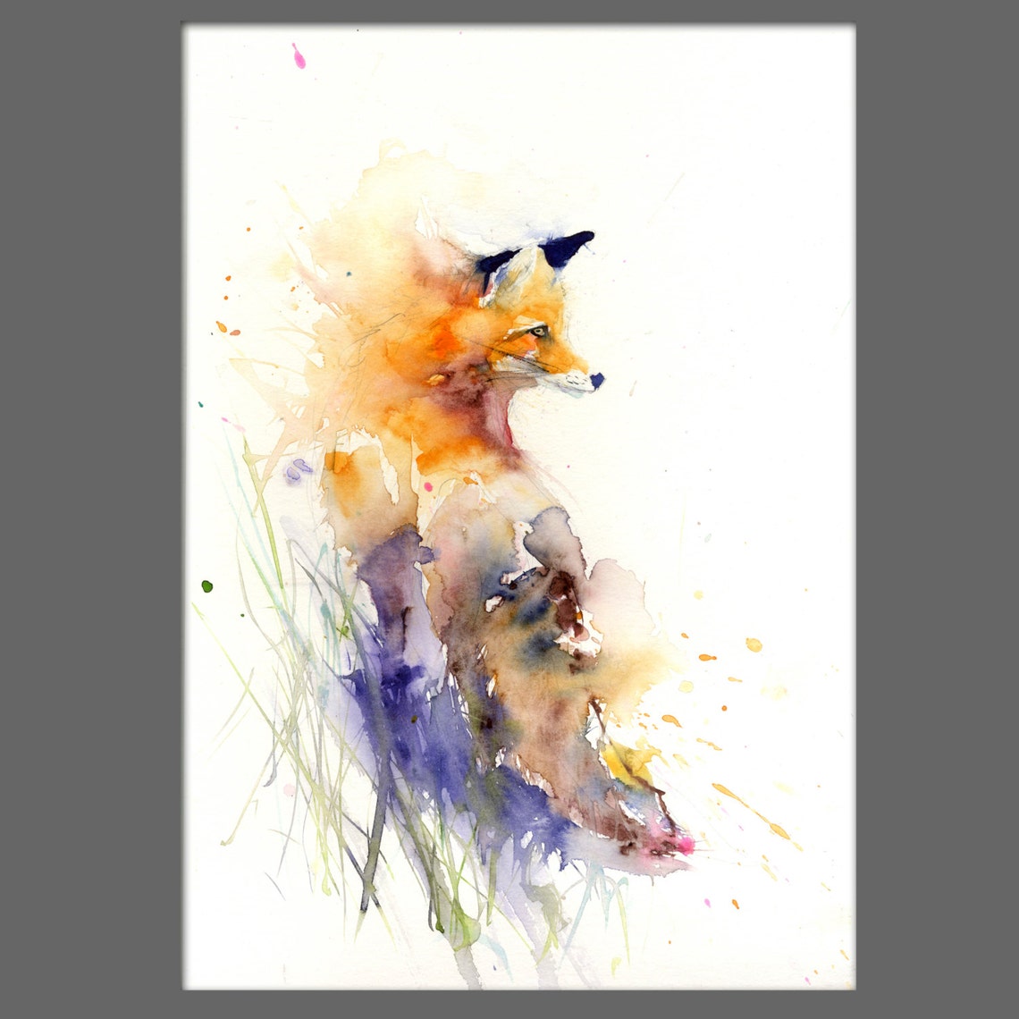 Fox Print LIMITED Edition FOX Ref:1946wall Art Home Decor - Etsy