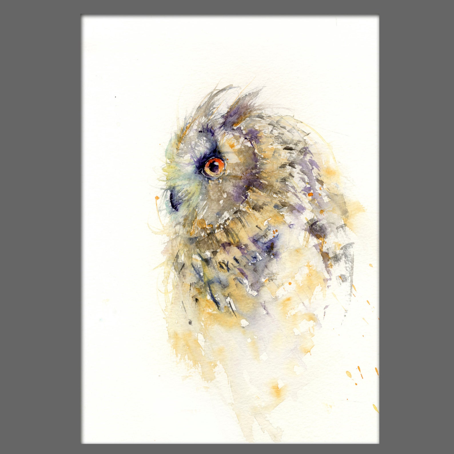 LIMITED Edition Print of My OWL Printed Using HD Pigment Onto Archival ...