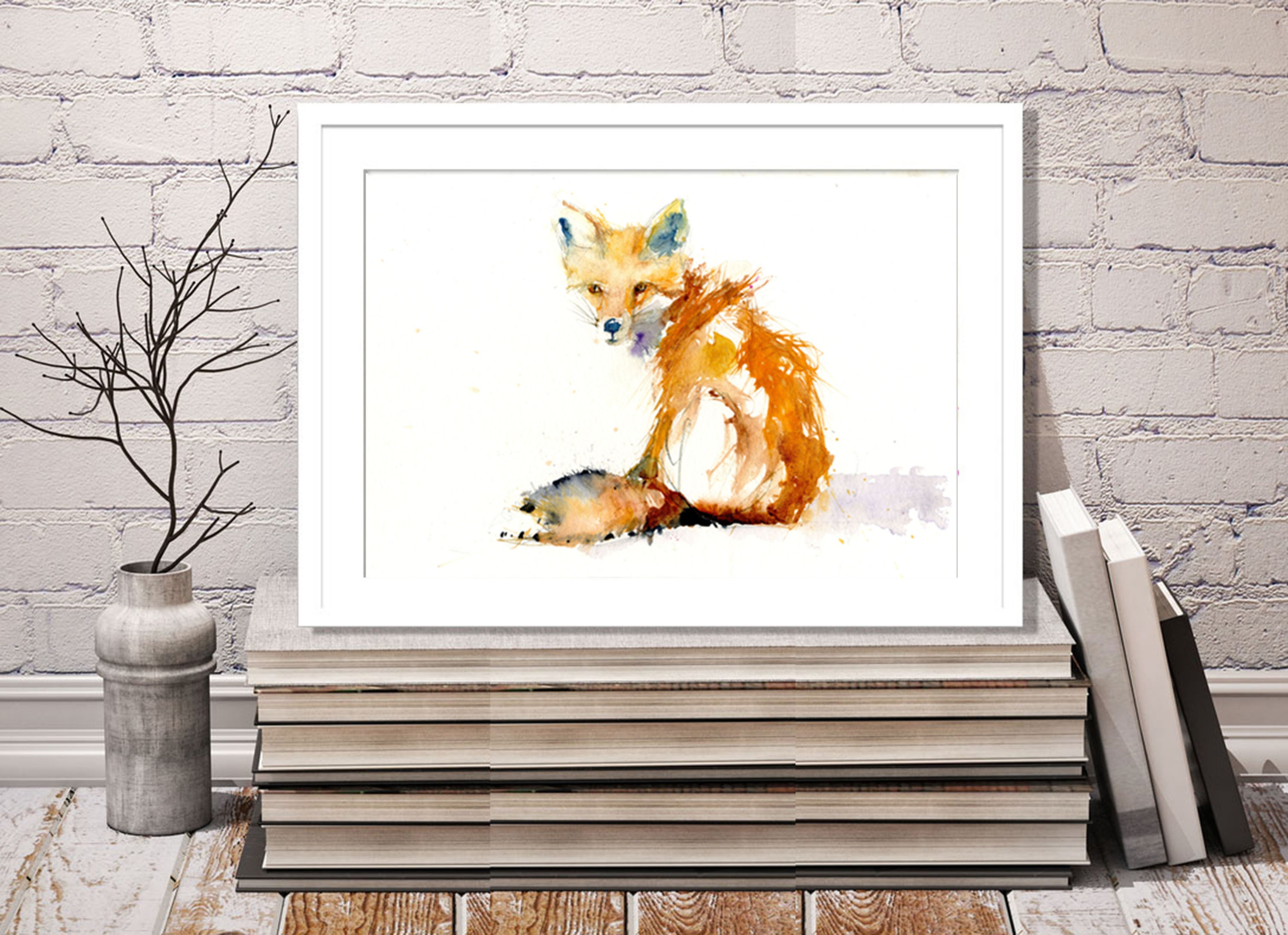 Fox Watercolor Print, Limited Edition, Animal Illustration - Etsy UK