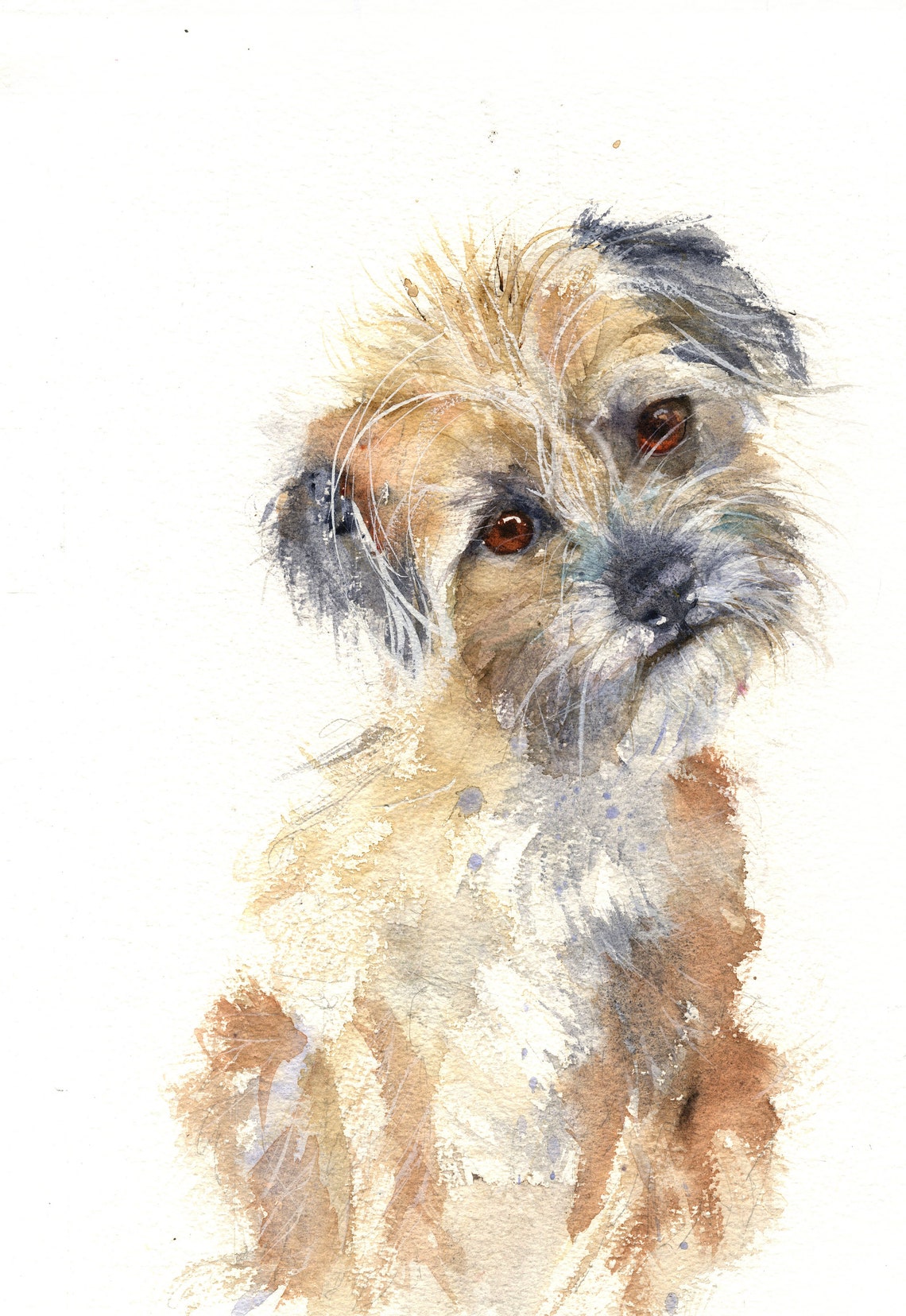 Original Painting, Watercolour Pet Portrait, Animal Art, Commissioned ...