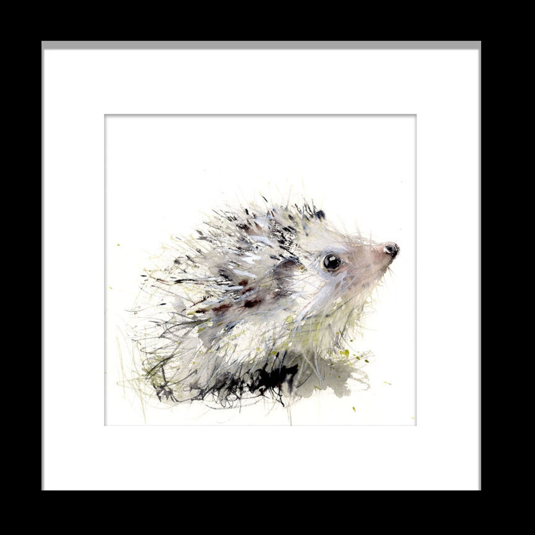Hedgehog Print, Limited Edition Print of My HEDGEHOG Printed on ...