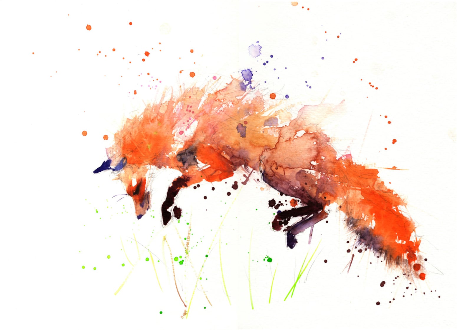 Fox Print LIMITED Edition FOX 12wall Art Home Decor Nursery - Etsy