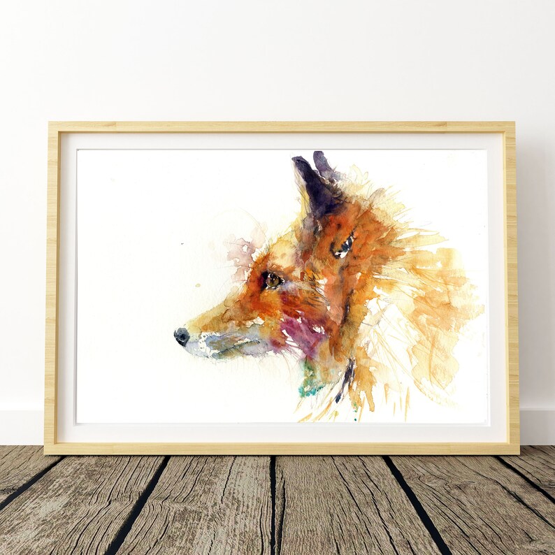 Fox Print LIMITED FOX 14wall Art Home Decor Nursery Art - Etsy