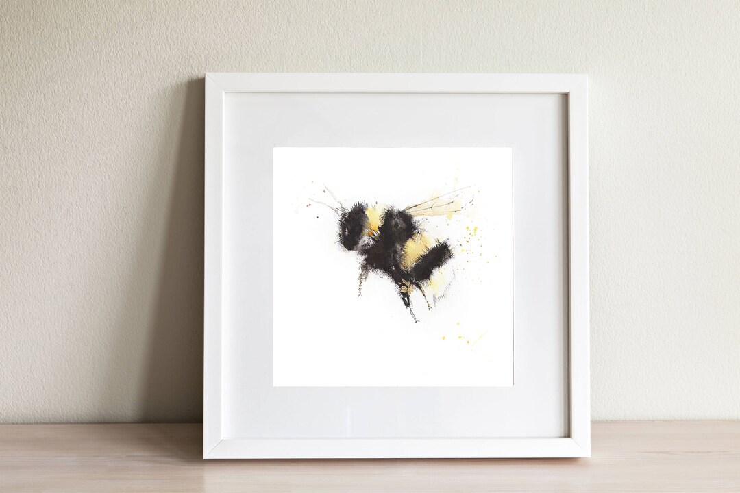 BUMBLE BEE Print for You to Print at Home, Cute Original Bumble Bee Art ...