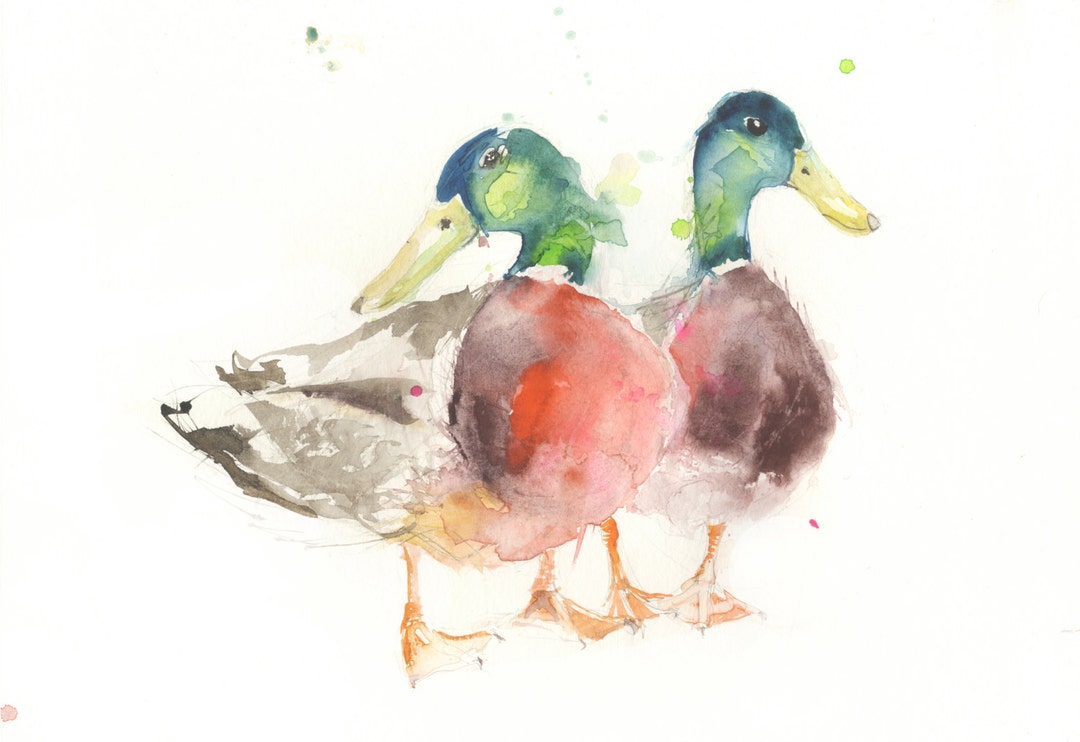 Duck Print, Edition Print 0f Painting DUCKS (ref:1875)wall Art, Home ...