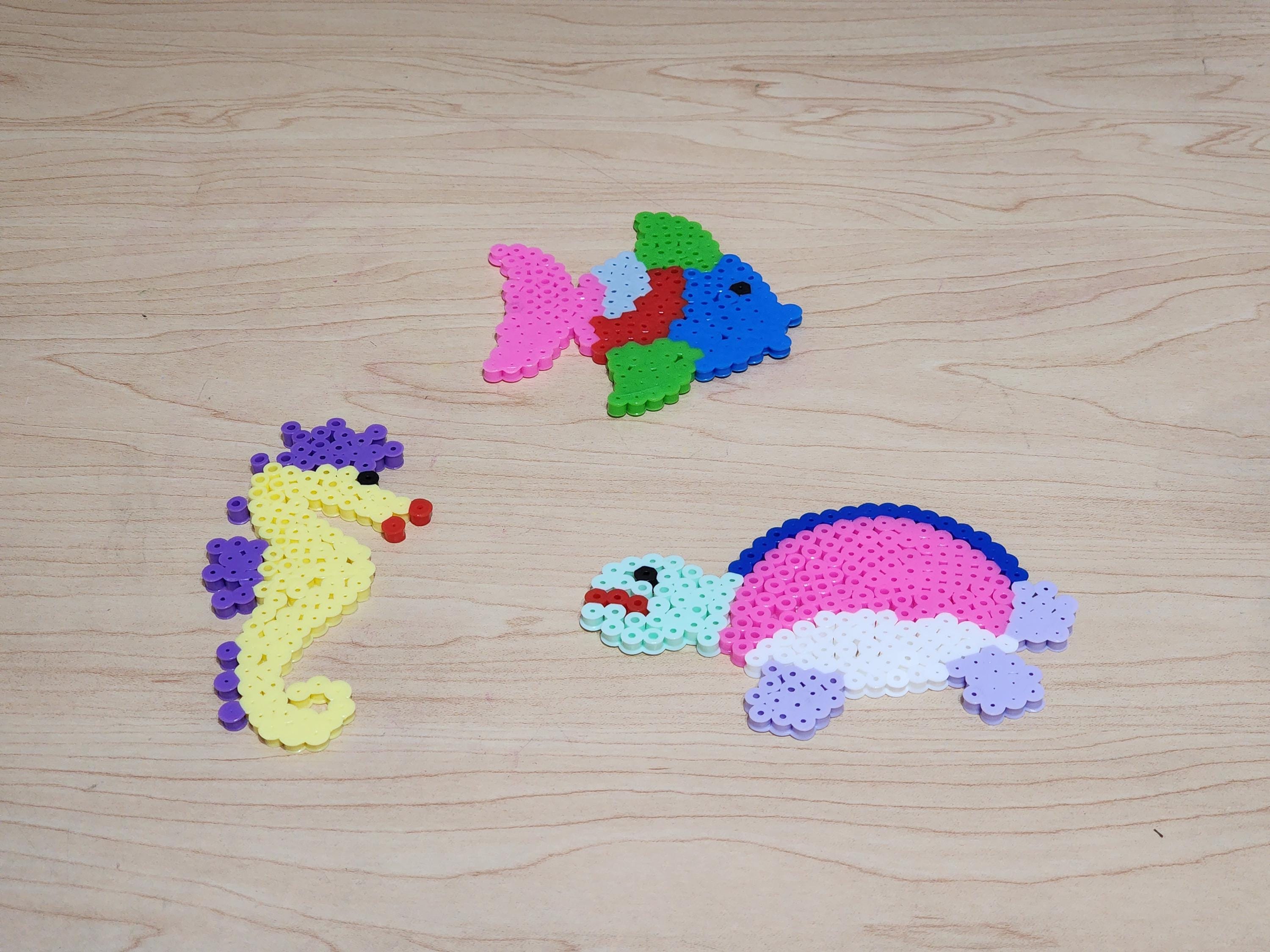 BUNDLE Perler Bead Sea Creatures Turtle, Sea Horse & Fish - Etsy