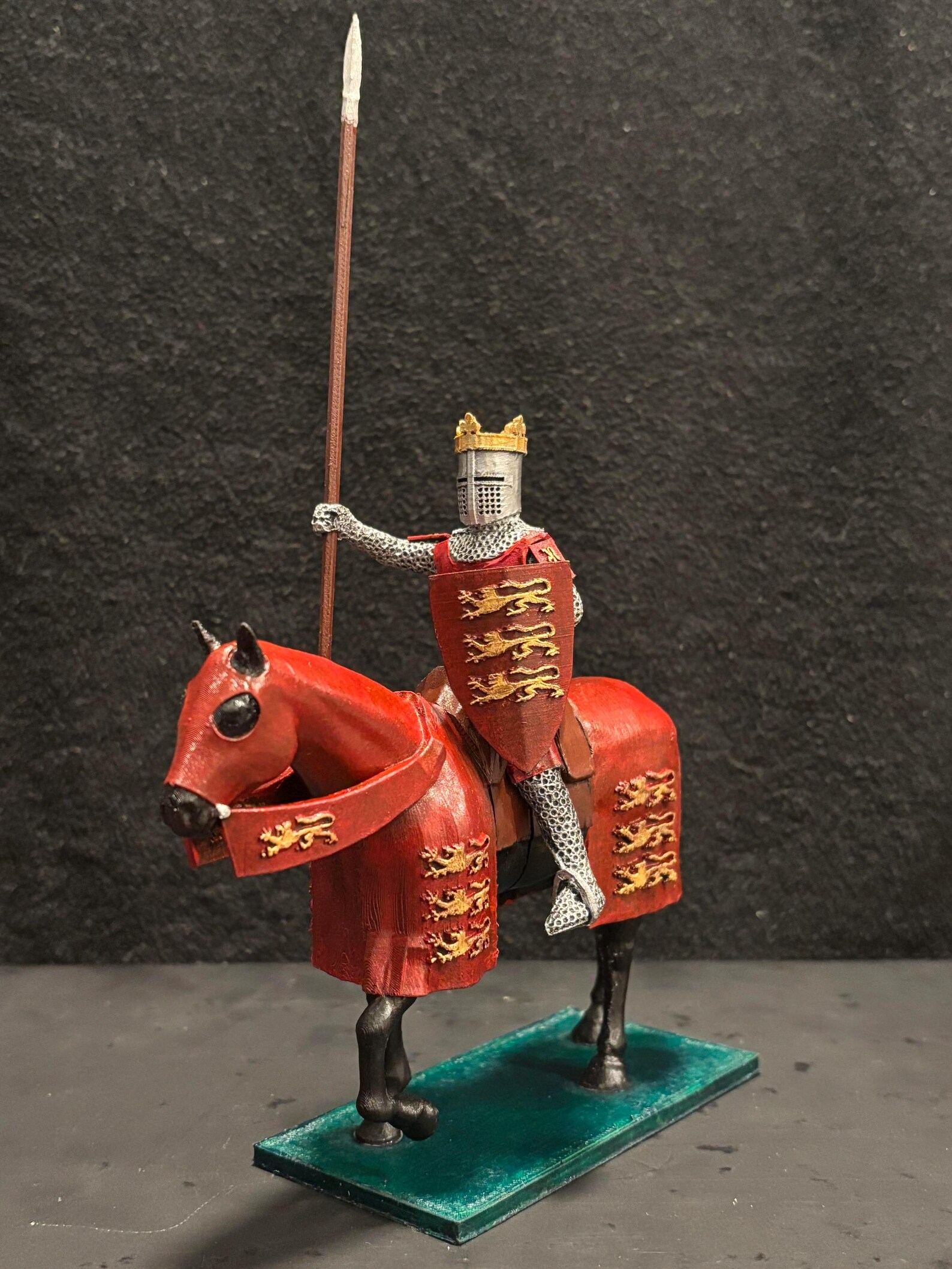 Mounted English Knight Cavalry, Richard the Lionheart, King of England ...
