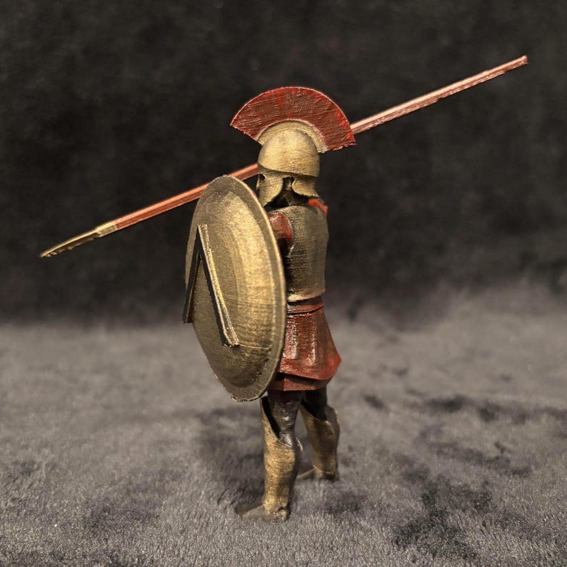 Spartan Warrior Phalanx: Hand-painted Greek Hoplite Figures (90mm) - Etsy