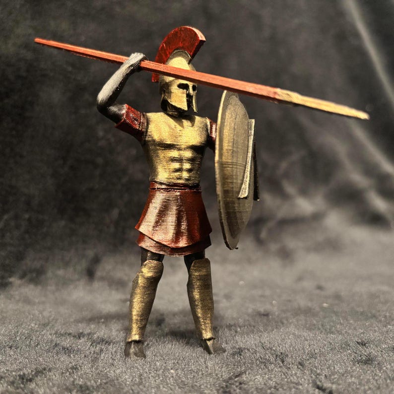 Spartan Warrior Phalanx: Hand-painted Greek Hoplite Figures (90mm) - Etsy