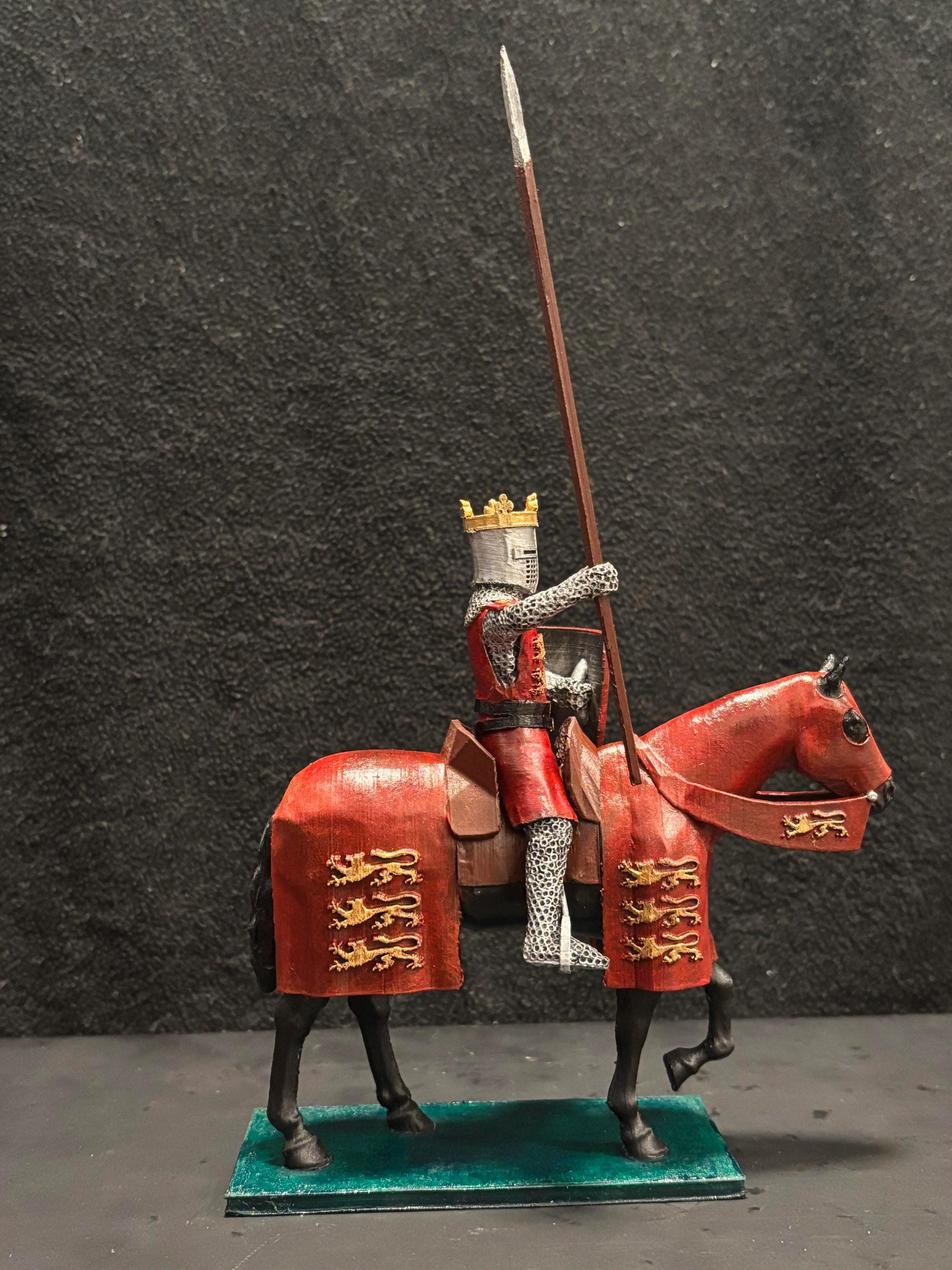 Mounted English Knight Cavalry, Richard the Lionheart, King of England ...