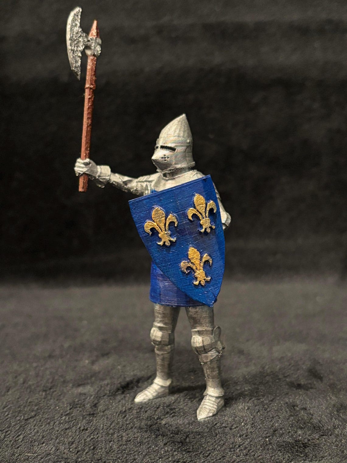 French Knight, 1/18 Scale (90mm) Miniature, High Medieval Period, 3D ...
