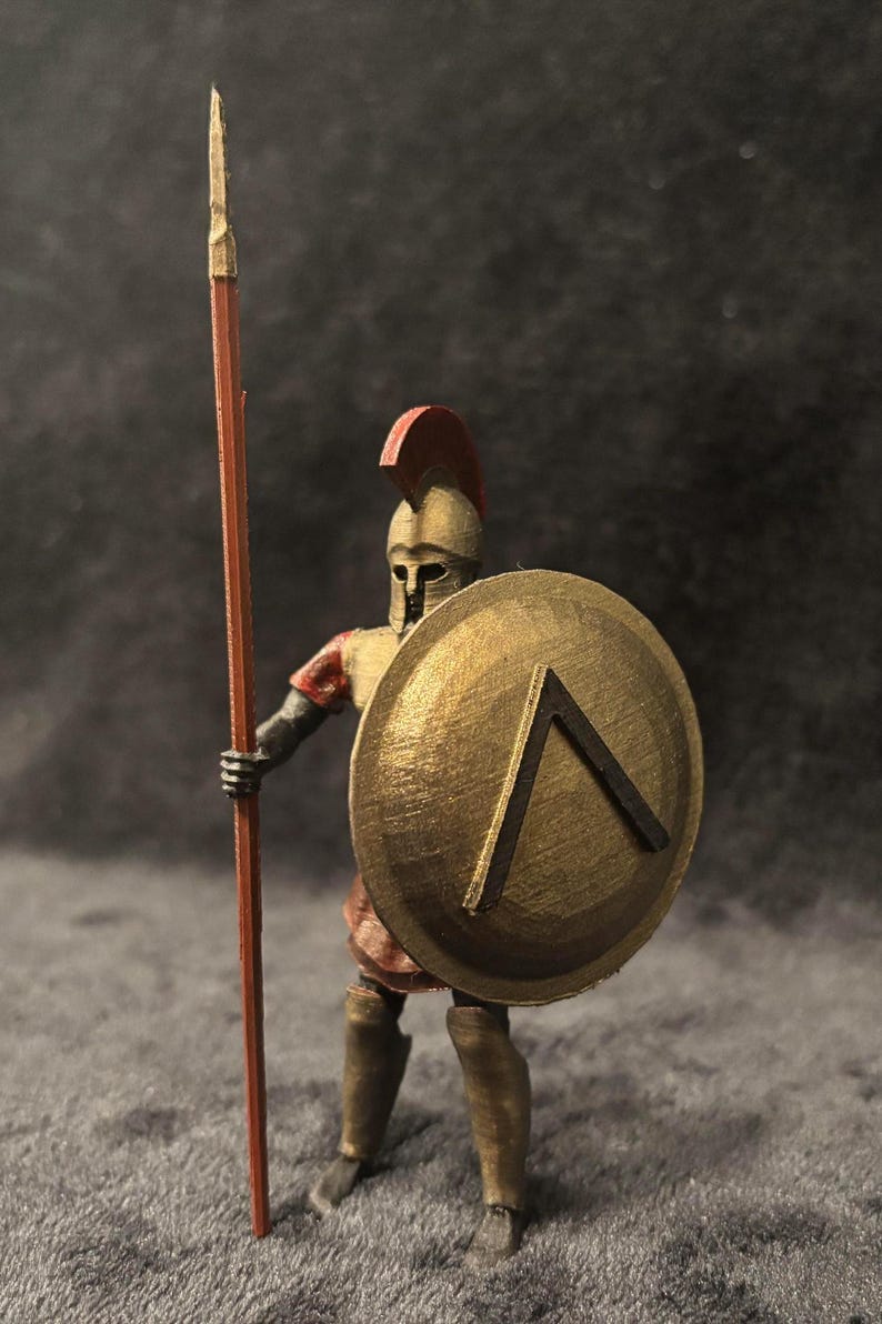 Spartan Warrior Phalanx: Hand-painted Greek Hoplite Figures (90mm) - Etsy