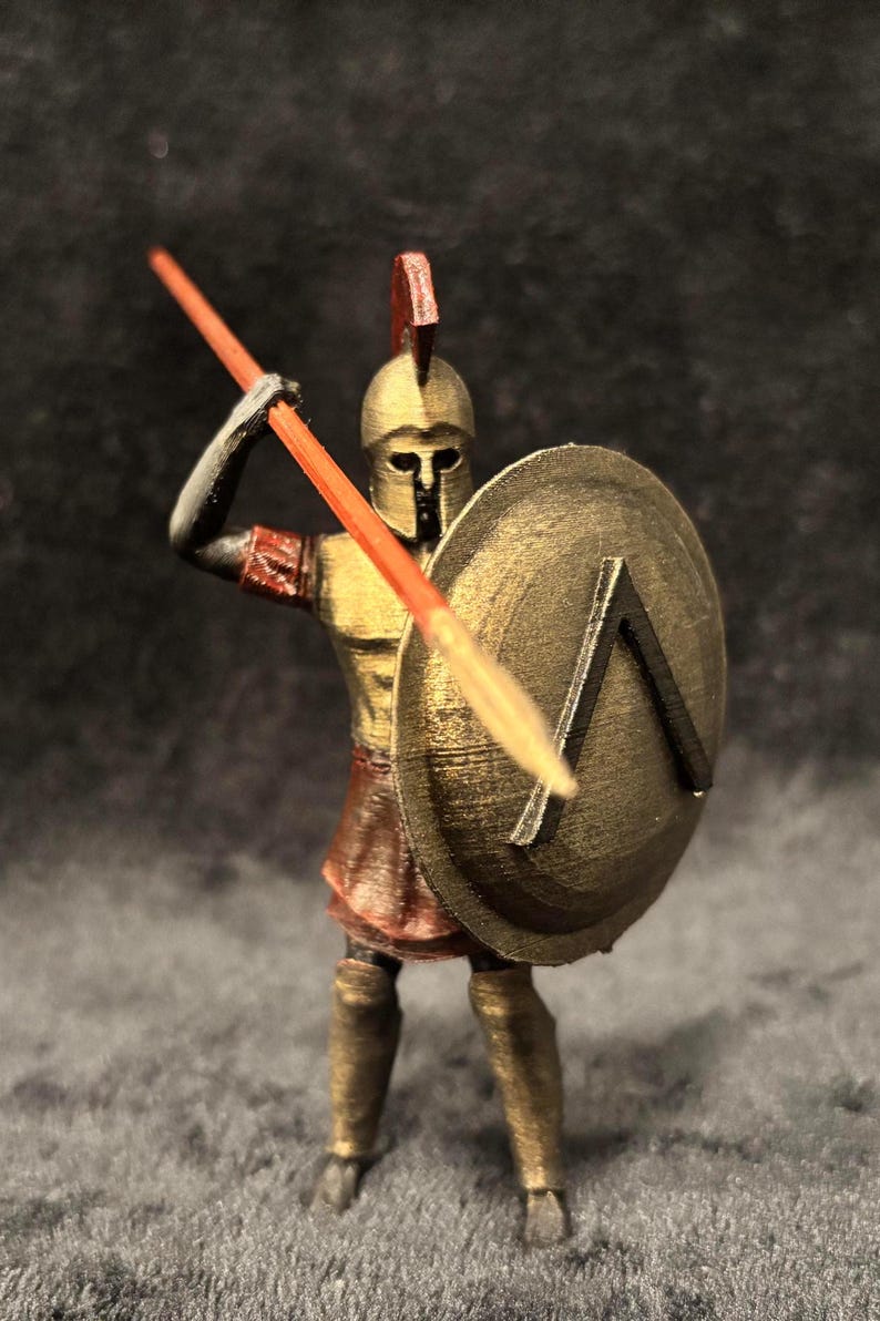 Spartan Warrior Phalanx: Hand-painted Greek Hoplite Figures (90mm) - Etsy