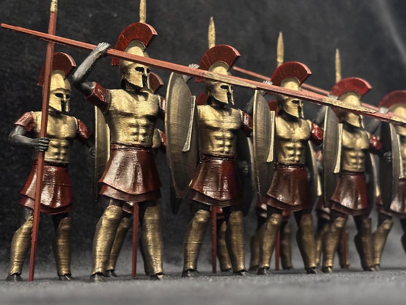 Spartan Warrior Phalanx - Ancient Greek Hoplite Figures/miniatures ...