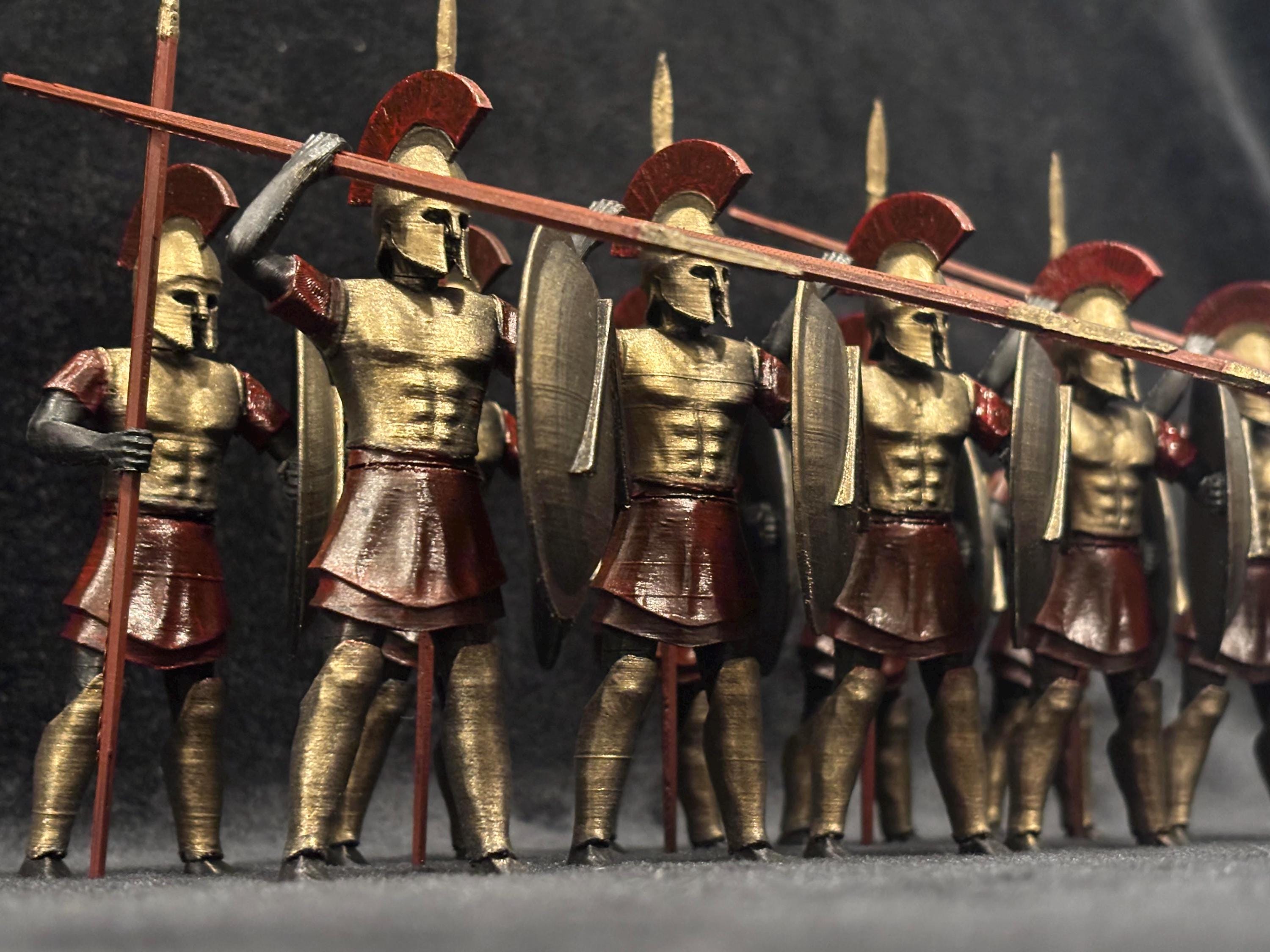 Spartan Warrior Phalanx - Ancient Greek Hoplite Figures/miniatures ...