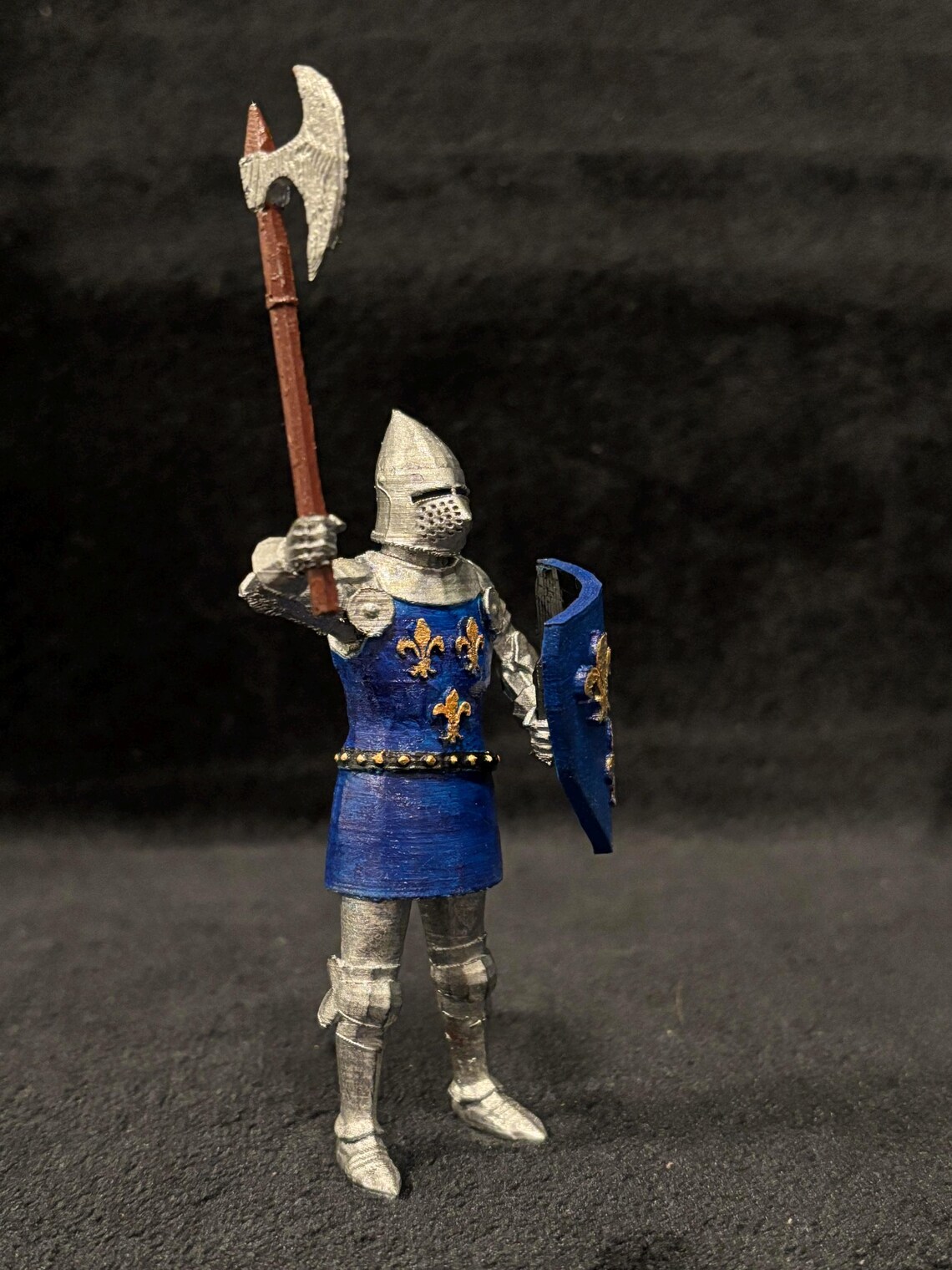 French Knight, 1/18 Scale (90mm) Miniature, High Medieval Period, 3D ...