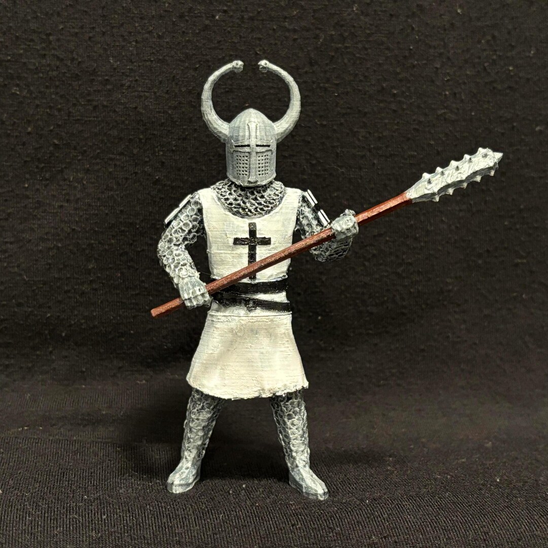 Teutonic Knight With Two-handed Mace, 1/18 Scale 90mm Miniature ...