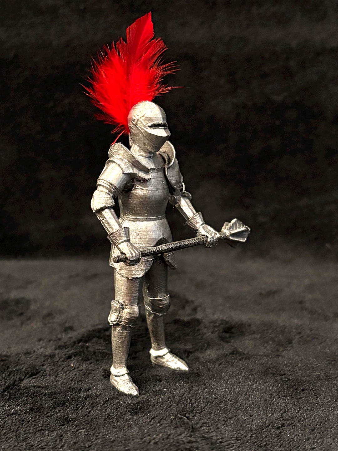 15th Century Knight Miniature: Plumed Plate Armor, 90mm Figure - Etsy