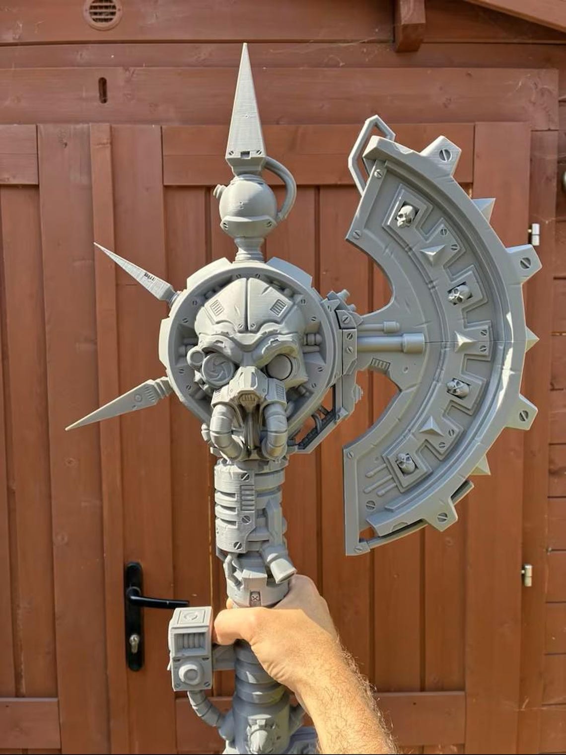 3D Printed Cyber Priest Axe: Full Scale Sci-fi Cosplay Prop - Etsy