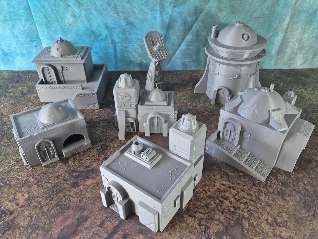 Txarli Factory Desert Buildings Set: 01 Star Wars Legion Terrain - Etsy