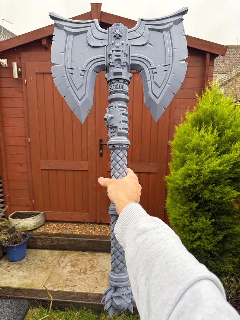 Power Axe Thrones Edge 3D Printed Grimdark Space Soldier Imperial Full ...