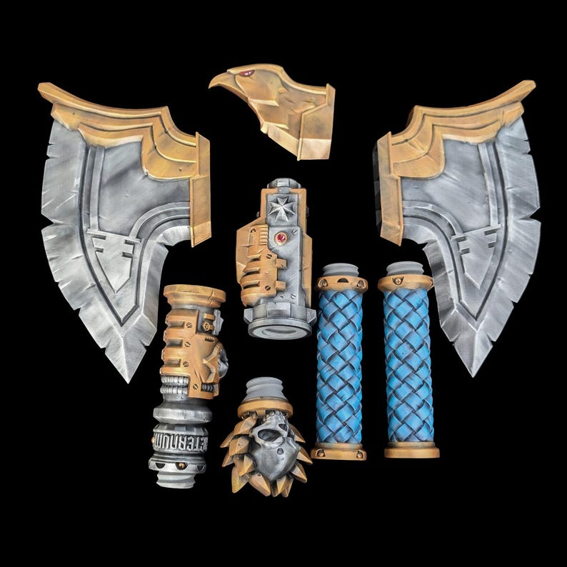 Power Axe Thrones Edge 3D Printed Grimdark Space Soldier Imperial Full ...