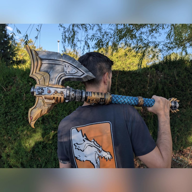 Power Axe Thrones Edge 3D Printed Grimdark Space Soldier Imperial Full ...