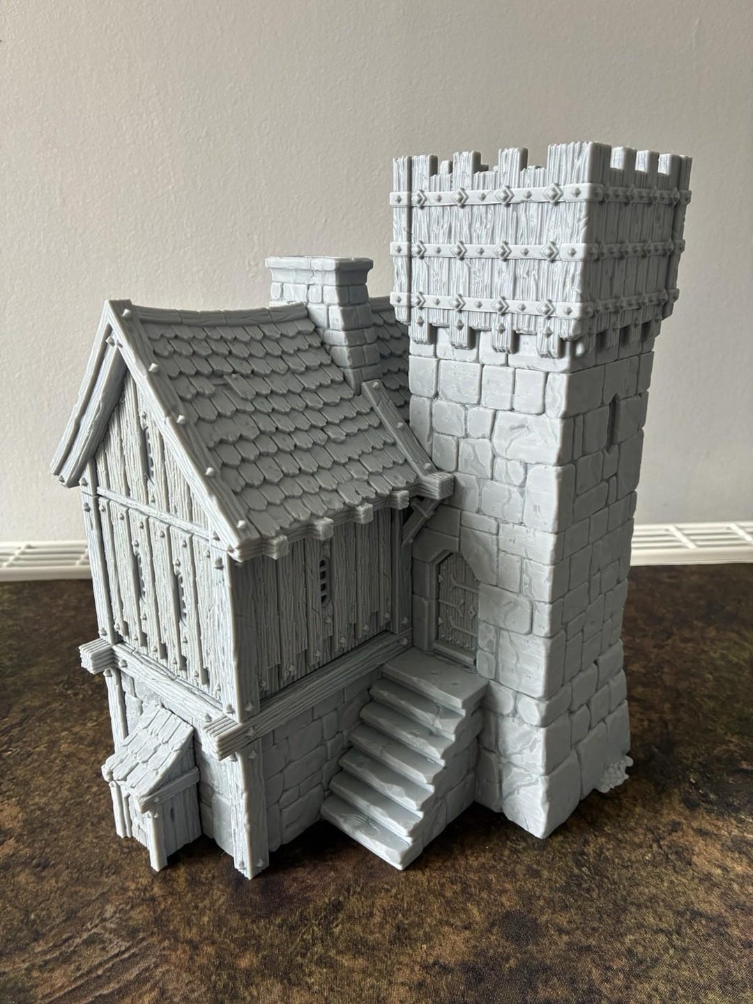 3D Printed Fortified Manor, Jagerholm Terrain, Dnd RPG Wargaming - Etsy