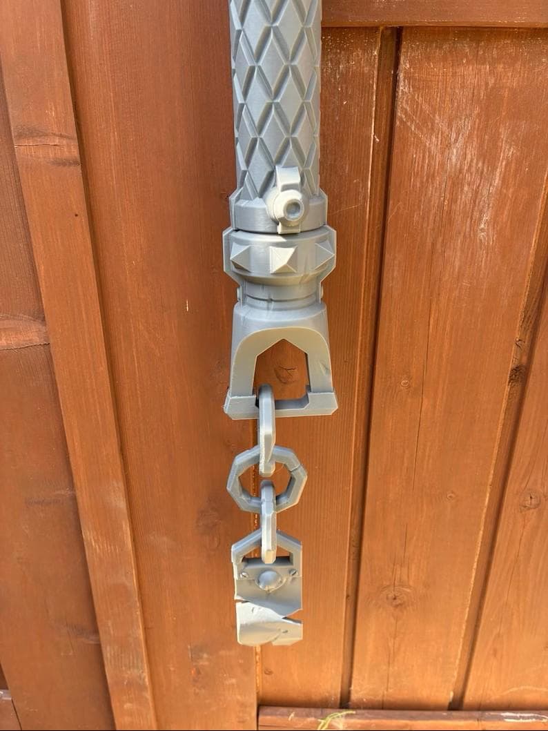 3D Printed Cyber Priest Axe: Full Scale Sci-fi Cosplay Prop - Etsy