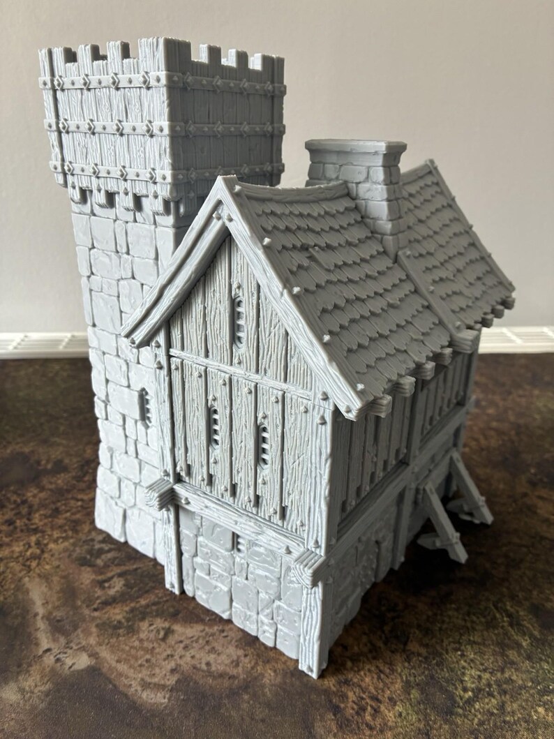 28mm/32mm Jagerholm Fortified Castle Manor - 3D Printed Medieval ...