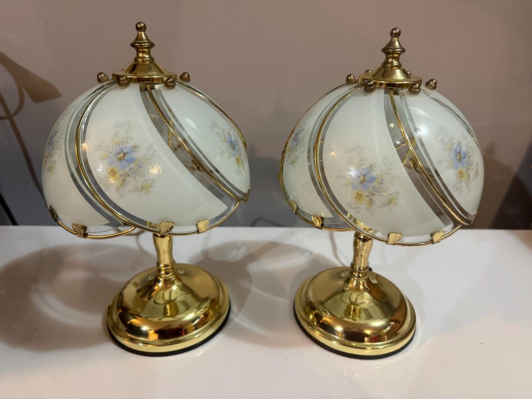 Vintage Mini Touch Lamps Set of 2 - Etsy