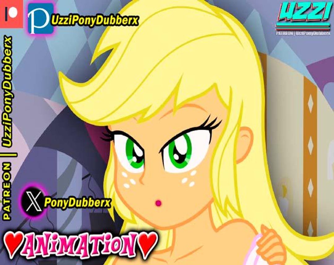 Applejack at the Spa Animation Equestria Girls - Etsy