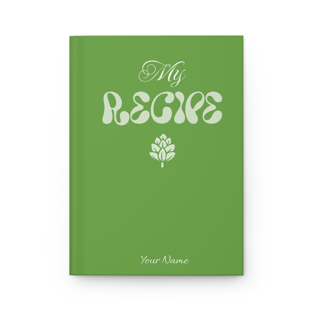 Personalized Recipe Journal, Recipe Notebook, Kitchen Recipe Book ...