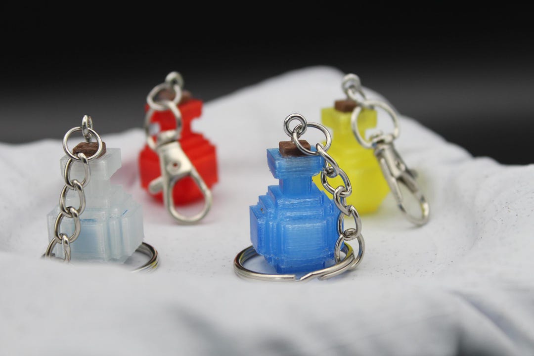 Potion Bottle Keychain Inspired by Minecraft – Cute Video Game ...