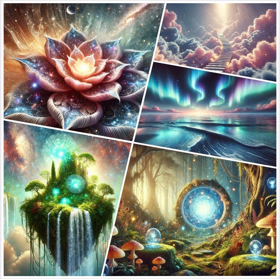 Dreamscape Digital Art Pack: Surreal Calming Wall Art Printable Decor ...