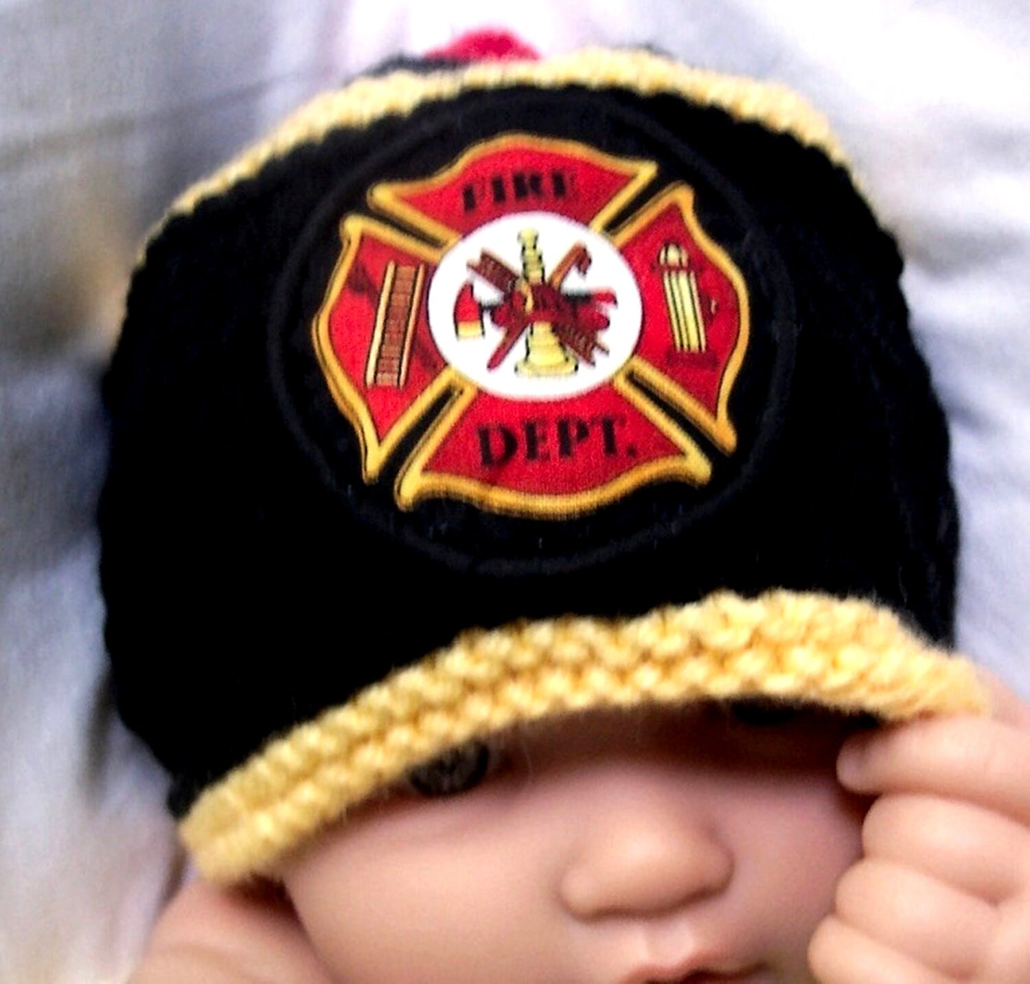custom-handmade-knit-fireman-firefighter-fire-rescue-baby-etsy