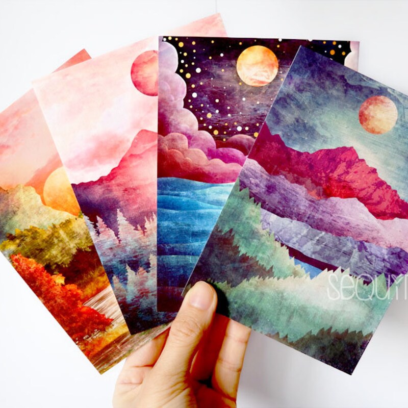 Landscape Postcard - Etsy