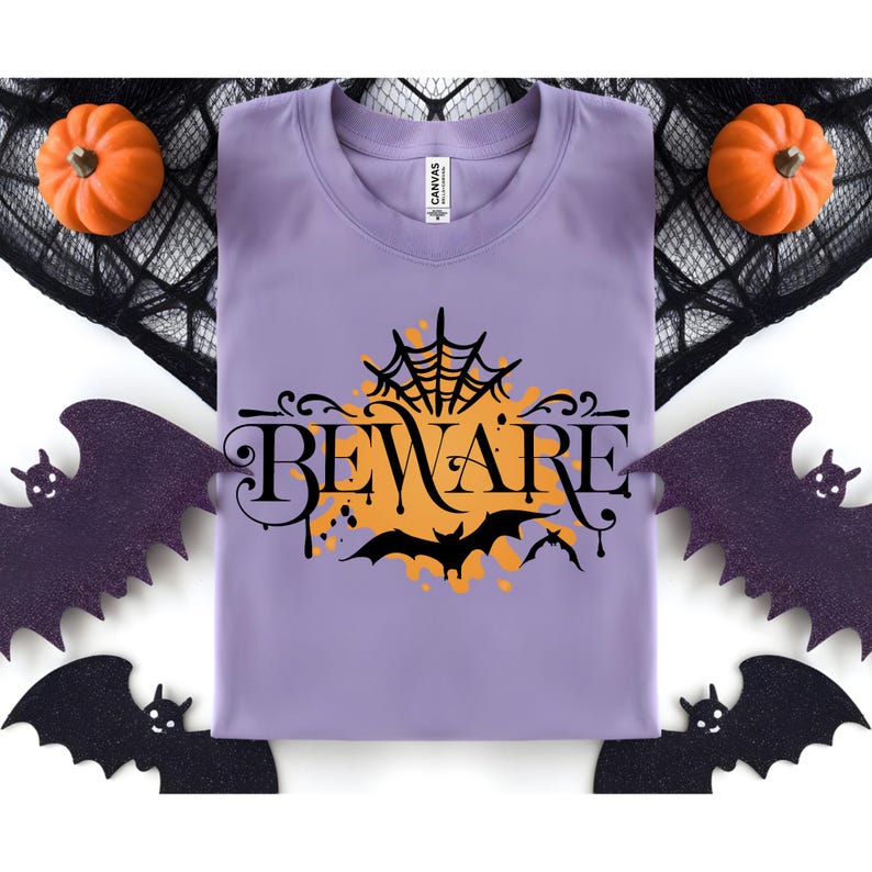 Beware Bats Halloween PNG Design, Funny Spooky Quote (digital Download ...